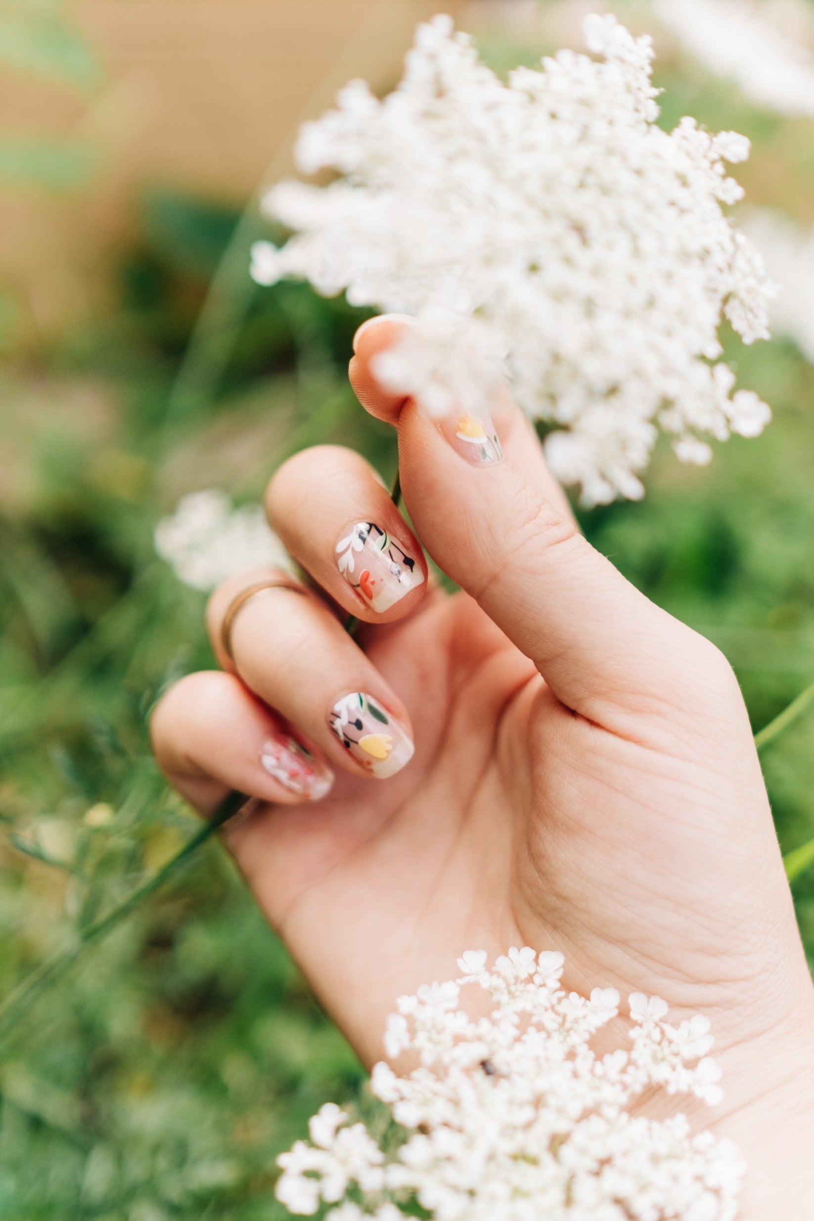 'Garden Party' Transparent Floral Nail Wrap Kit – Modgloss